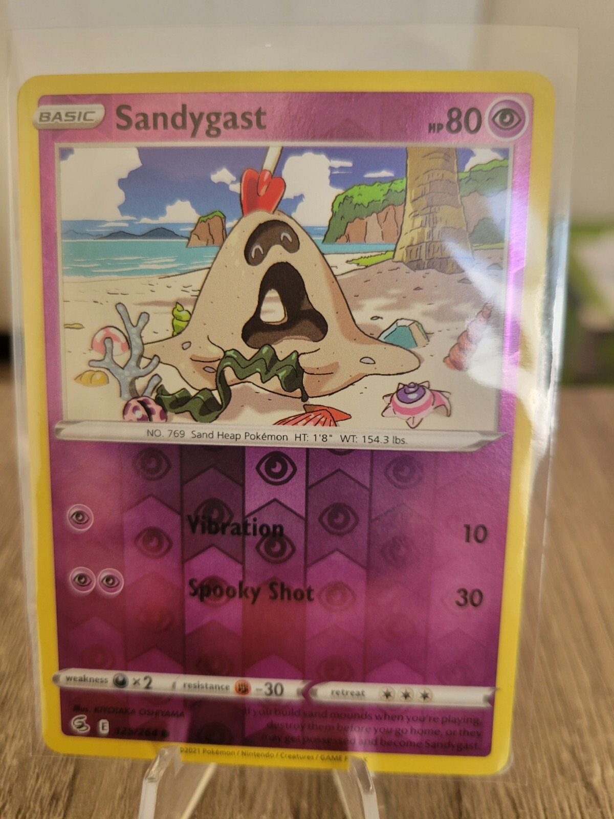 Sandygast 125/264 Reverse Holo Fusion Strike Pokemon TCG Card NM ...