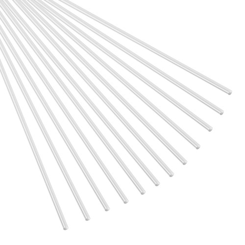 20 Pieces Acrylic Rods 12 Inch Clear Acrylic Round Plastic Rods for DIY ...