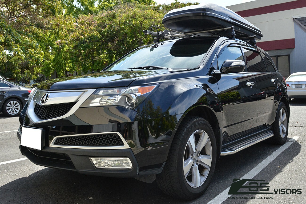 For 07-13 Acura MDX JDM MUGEN Tape-On SMOKE TINTED Sun Shade Rain ...