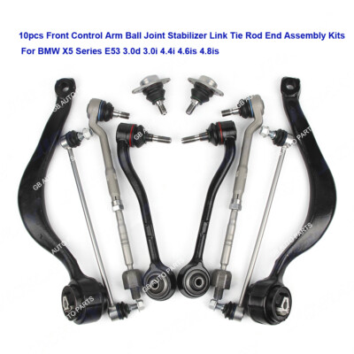 10X Front Suspension Control Arm Kits for BMW X5 E53 3.0d 3.0i 4.4i 4 ...