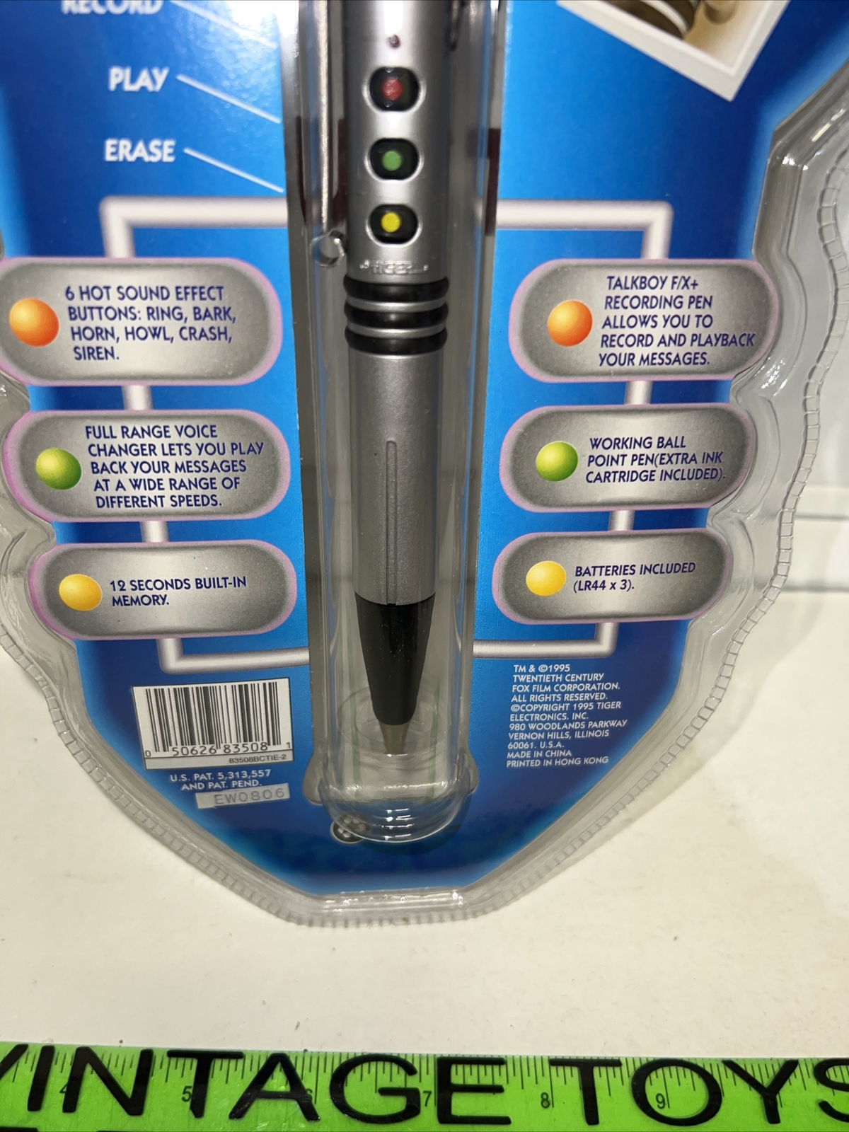 Vintage 1995 Tiger Talkboy F/x Recording Pen With Voice Changer Home ...