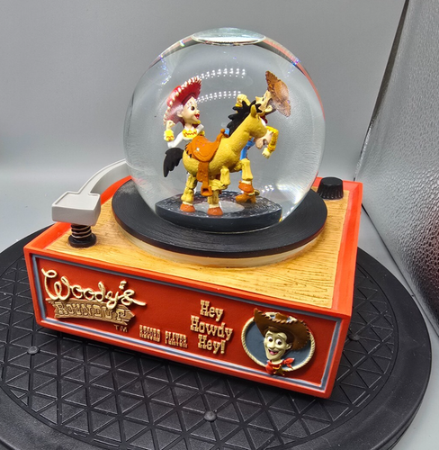 Disney Toy Story 2 Woody’s Roundup Record Player Snow Globe Music Box ...