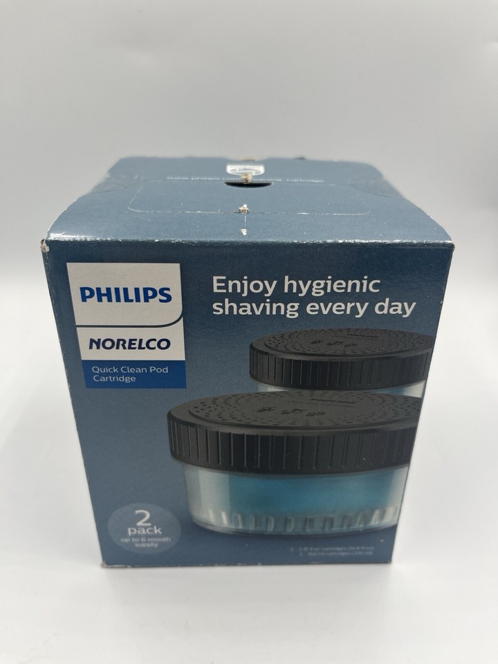Philips Norelco Quick Clean Pod Cartridge 2 Pack Alcohol Free | eBay