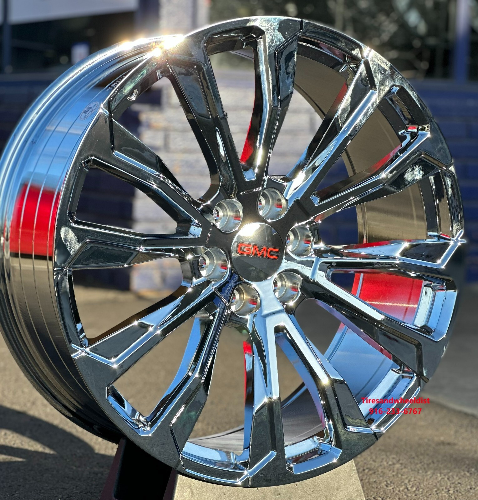 24'' inch Chrome Wheels Tires fit Yukon Silverado Tahoe FR203 Escalade ...