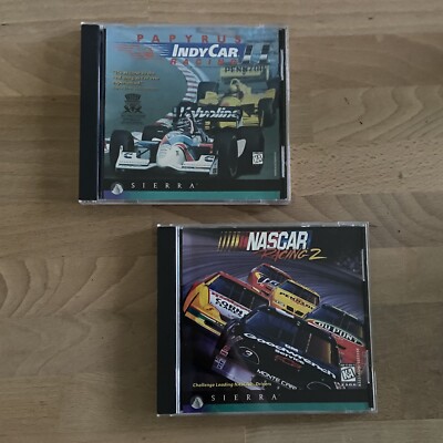 Sierra NASCAR Racing 2 - Papyrus IndyCar Racing 2 - PC Video Games CD ...