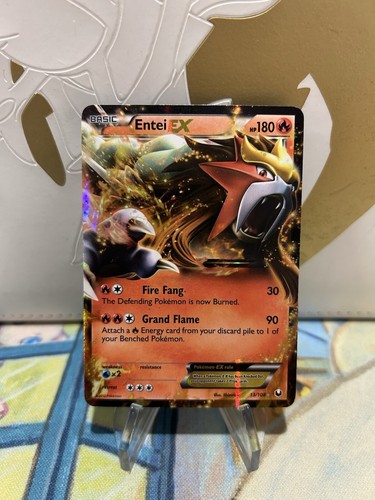 Pokemon Entei EX - 13/108 - Ultra Rare Dark Explorers HP | eBay