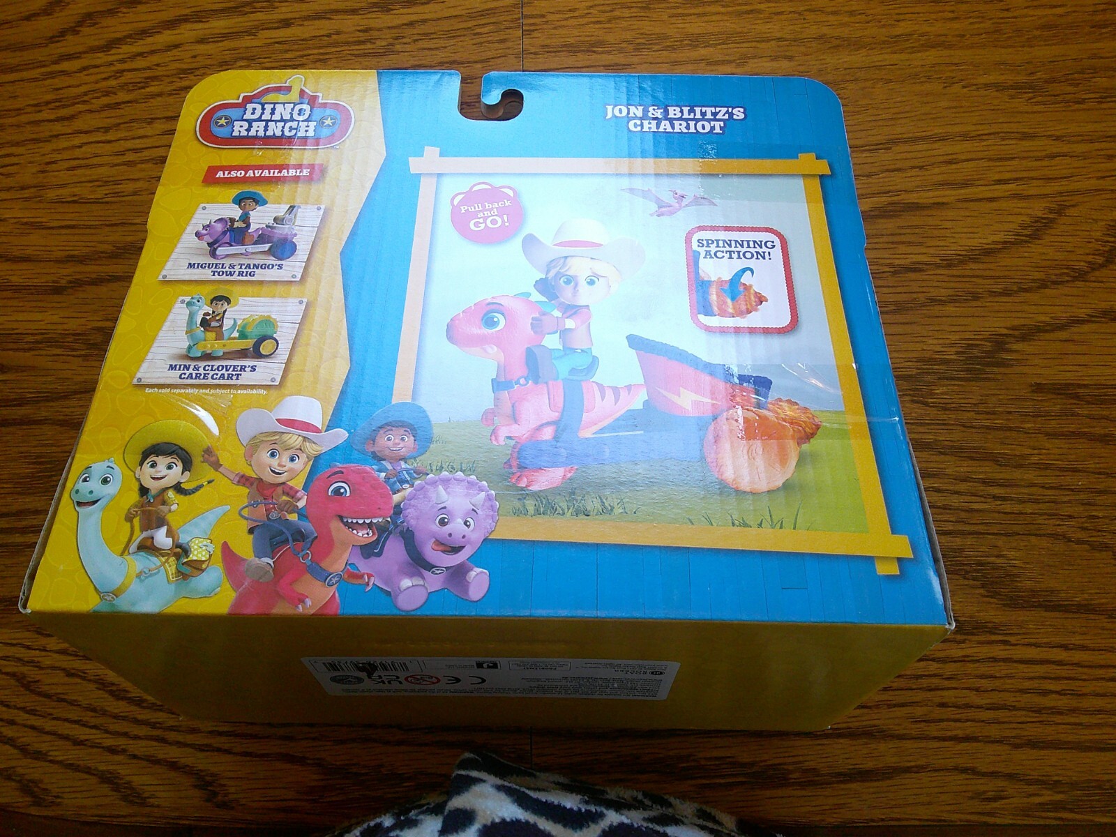 Dino Ranch Jon & Blitz's Chariot Pull Back And Go Action Velociraptor 3 ...