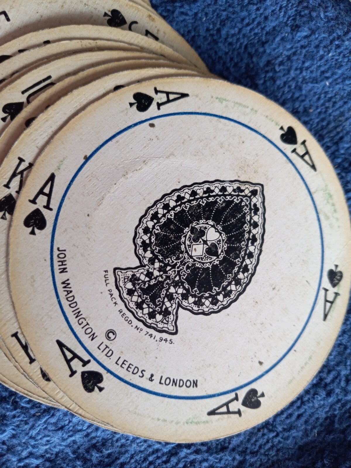 Vintage John Waddington Ltd Circular Playing Cards 8 Decks | eBay