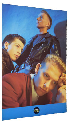 BROS band large A3 ORIGINAL magazine 1990s promo ART vintage rare ...