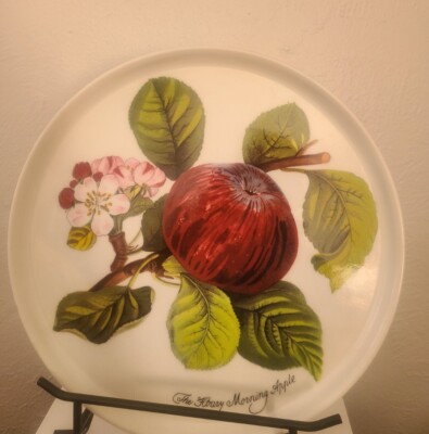 Portmeirion Tray "Hoary Morning Apple" Round Serving 12.5 " Melamine ...
