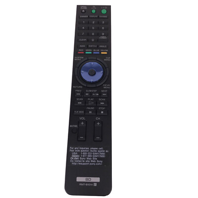 New RMT-B101A For SONY BLU-RAY DVD PLAYER Remote Control BDP-S301 BDP ...