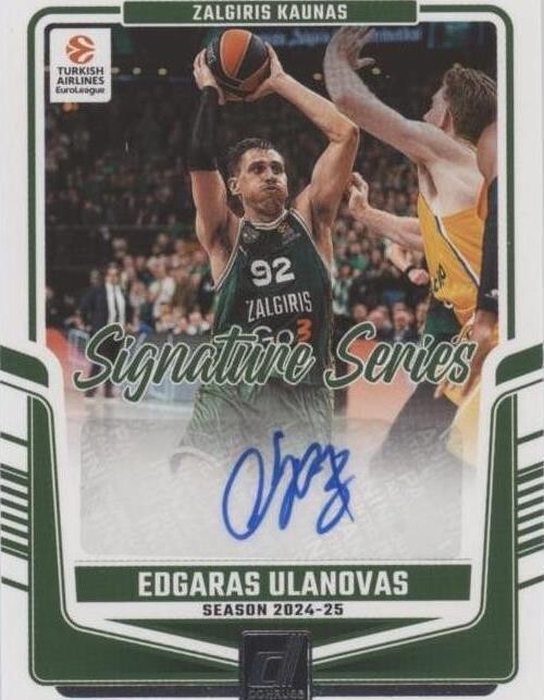 2024-25 Panini Donruss Euroleague - Signature Series Edgaras Ulanovas # ...