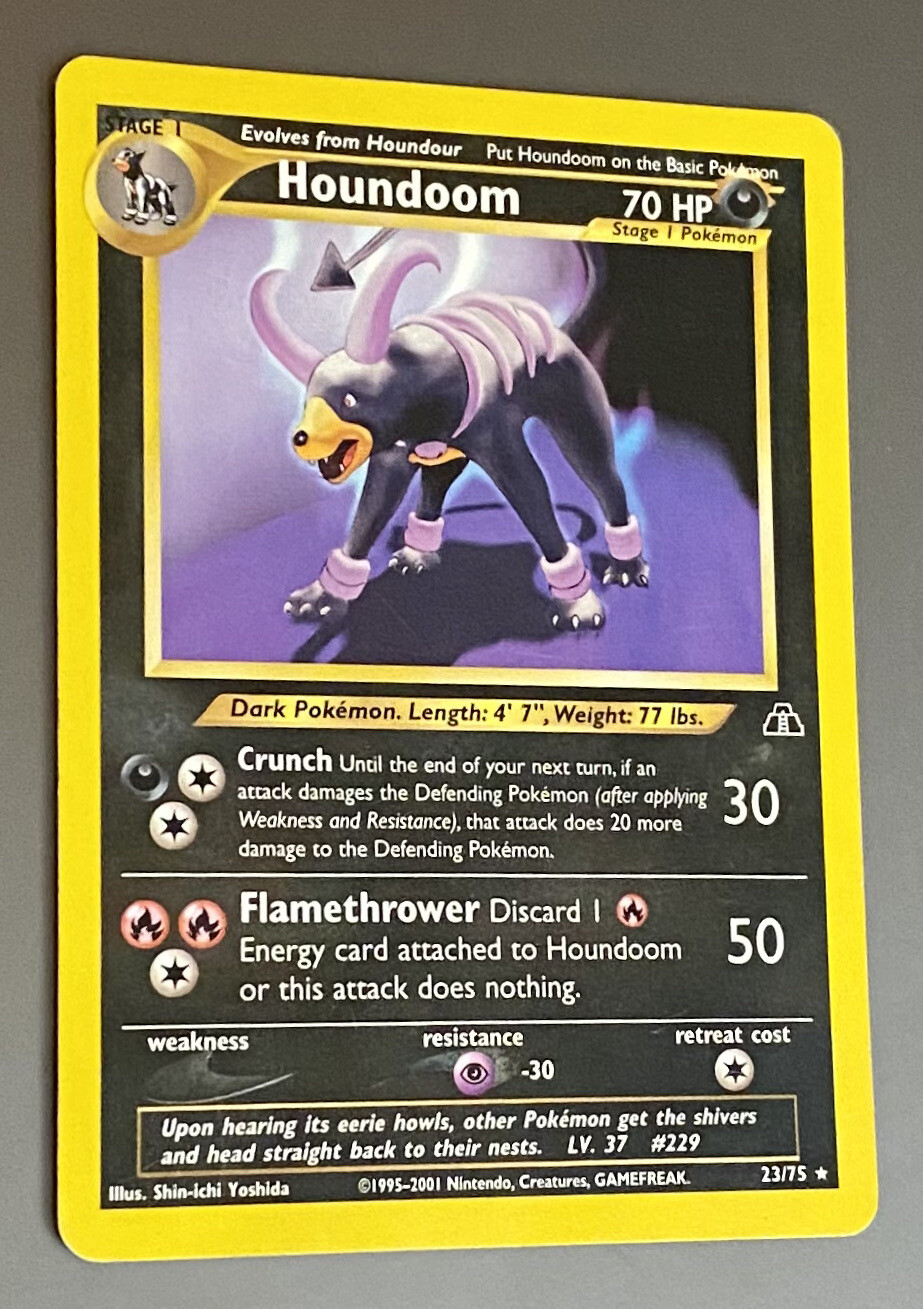 Pokemon Houndoom Card