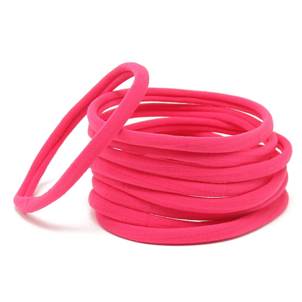 10Pcs Nylon Hairband DIY Hair Accessories Headband for Baby Elastic ...