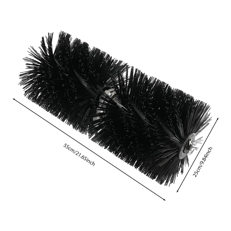 9 Teeth Broom Head Sweeper, 55*25cm Rolling Brush Head, Artificial ...