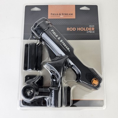 New In Box Field & Stream Deluxe Fishing 3 Piece Rod Holder Gunnel ...