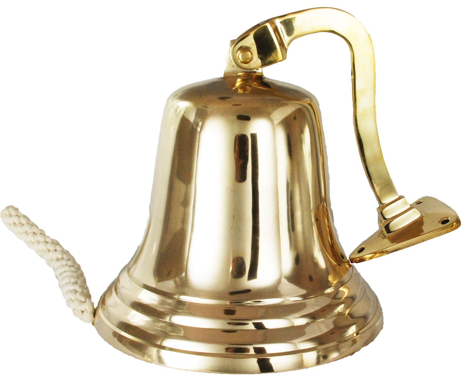 Solid Brass Large Ship Bell, Pub Bell DoorBell Wall Mountable Bell by ...