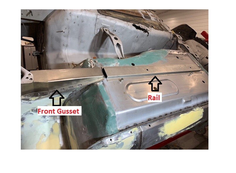Datsun 240Z Right Pass Frame Rail Floor Sheet Metal Repair NEW 2201 ...