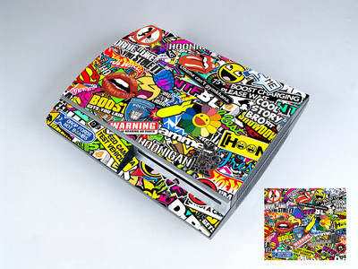 Bombing N262 Vinyl Skin Sticker Cover Protector for Sony PS3 ...