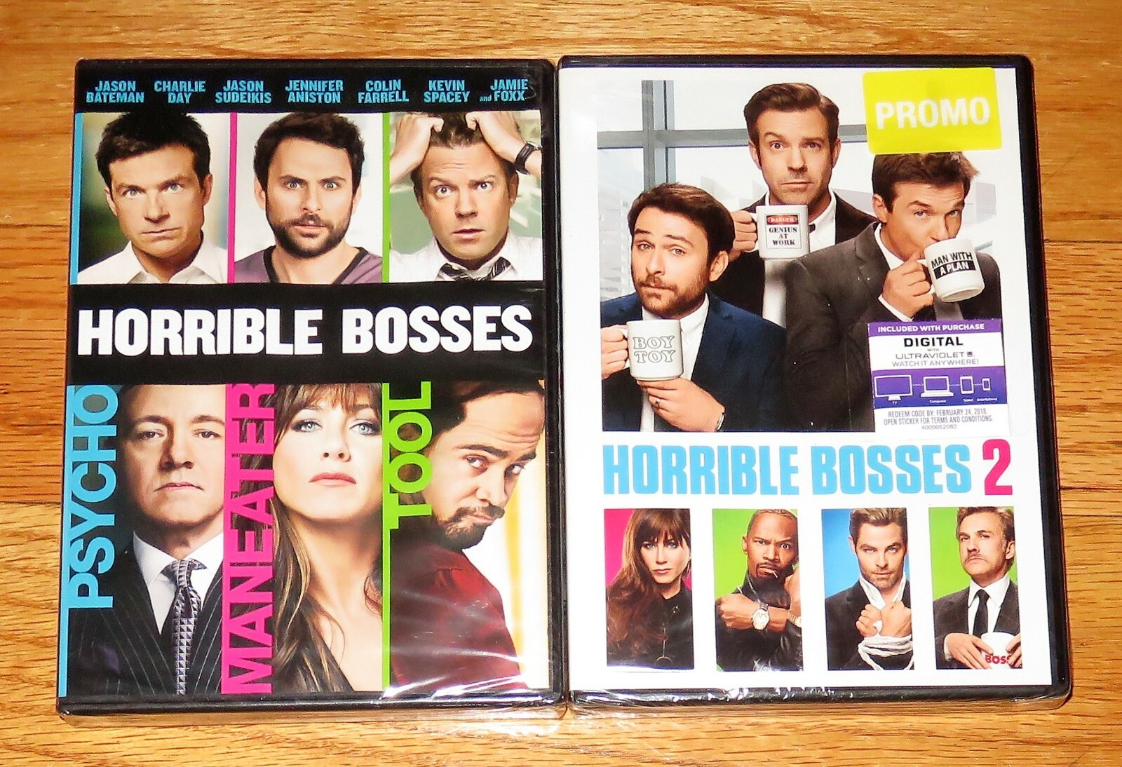 Horrible Bosses 1 (DVD, 2011) & Horrible Bosses 2 (DVD) Widescreen ...