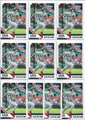2020 Panini Stars & Stripes Alika Williams (10) Card Team USA Baseball ...