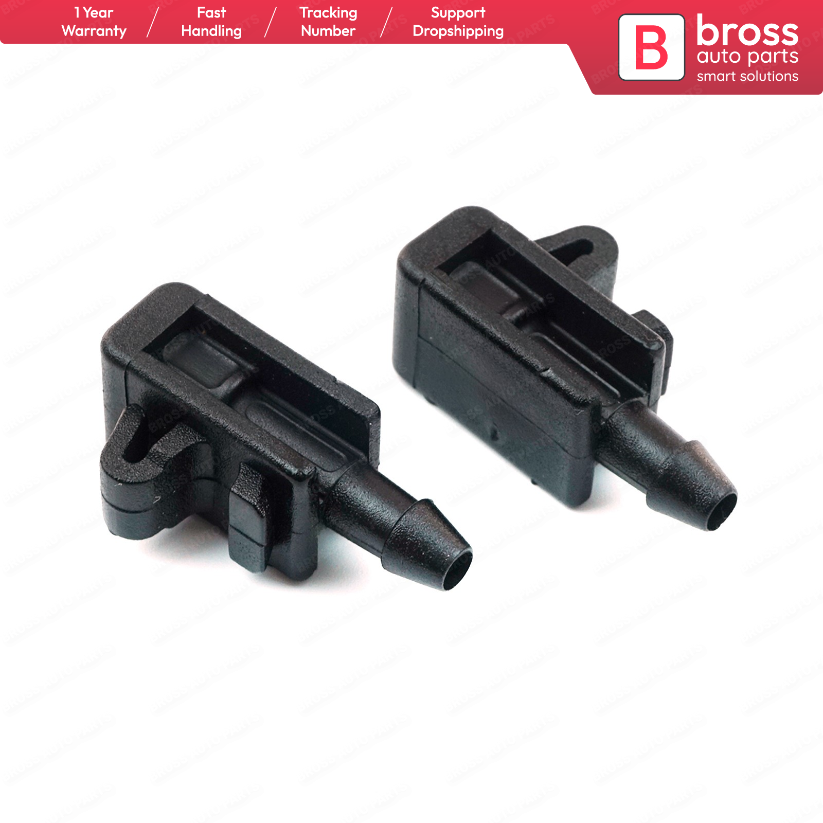 2x Front Windscreen Washer Nozzle Spray Jets 8200082347 for Renault ...