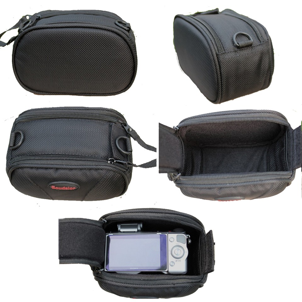 Black Camera Case Bag Pouch For Canon PowerShot SX500IS SX400IS SX170IS ...