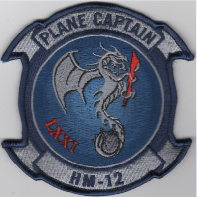 4.25" NAVY HM-12 LXXI DESERT PLANE CAPTAIN EMBROIDERED PATCH | eBay