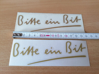 2x alte AUFKLEBER von BITBURGER ca. 14x 4,8 cm BITTE EIN BIT | eBay