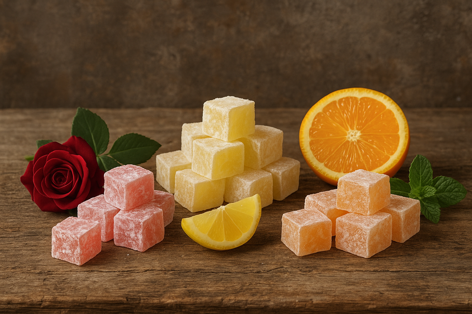 3kg Sharing Box Bulk Mini Turkish Delights (Rose, Lemon, Orange, Mint ...