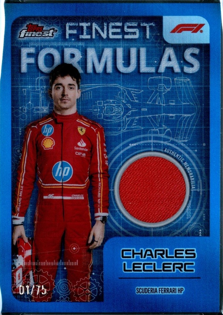2024 Topps Finest Formula 1 - F1 Relics Charles Leclerc #F1R-LEC Blue ...