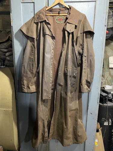Australian Drover Coat Vintage 1980s Oilskin | eBay