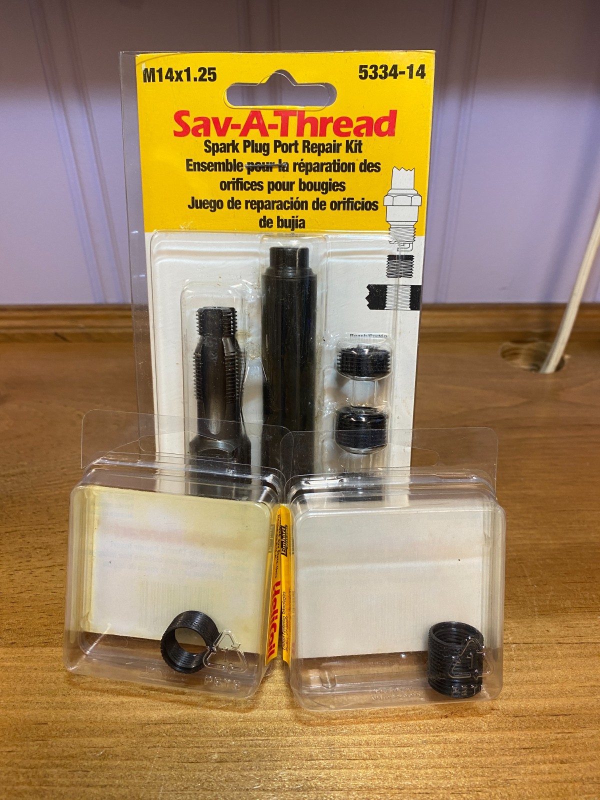 Helicoil Sav-A-Thread 533404 M14 x 1.25 Spark Plug Plug Repair Kit + 2 ...
