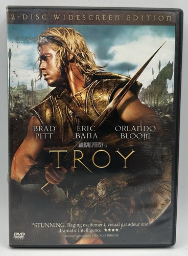Troy DVD Widescreen 2-Disc Set Brad Pitt Eric Bama Orlando Bloom Brian ...