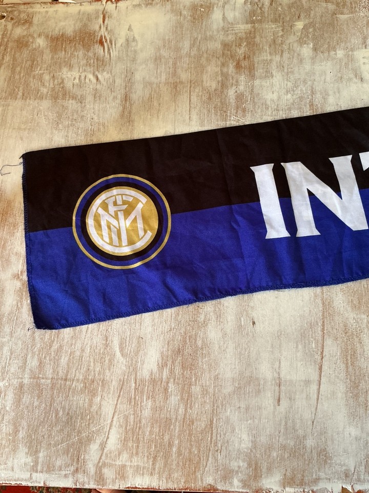 Inter Milan Football Scarf vintage Italy Italian Forza Inter Official ...