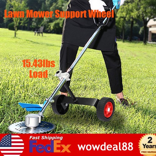 Weed Grass Trimmer Lawn Mower Support Wheel Portable Lawn Mower Support ...