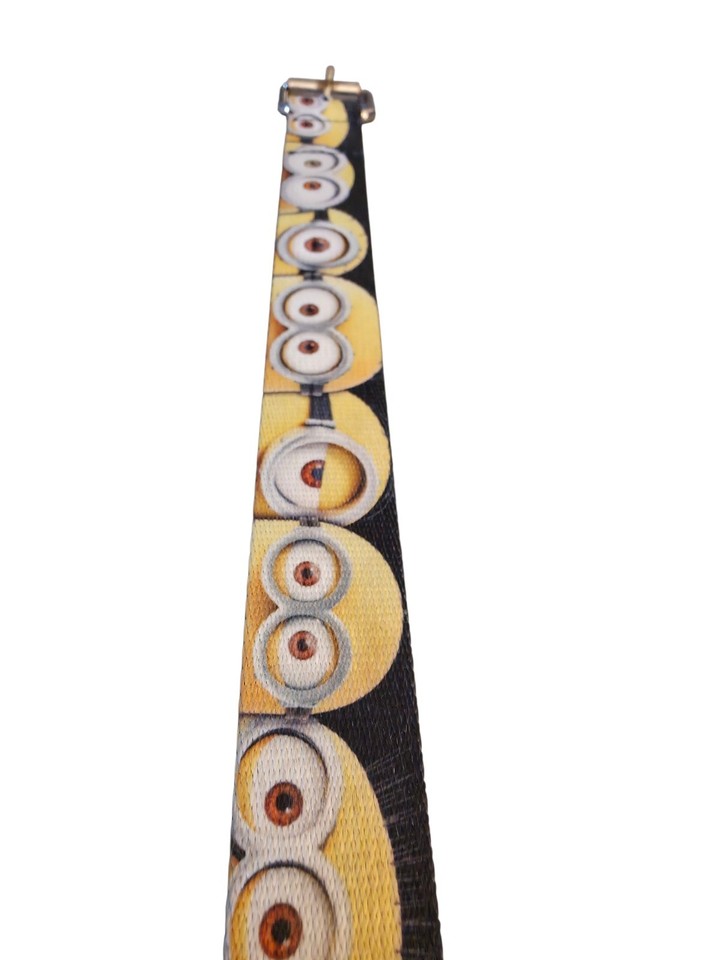 Minions Belt 33" Cartoon Character Yellow Black Adjustable Buckle ...