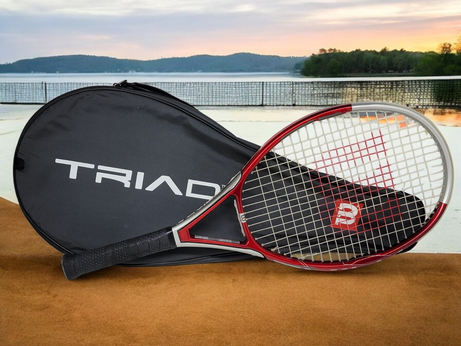 Wilson Triad 5 SI:5.0 Oversize 110 Sq 4 3/8" Grip Tennis Racket - Needs ...