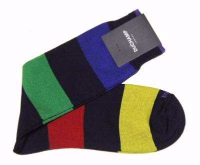 Duchamp Socks Multicolor Striped Men's One Size | eBay