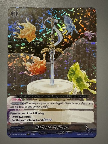 CARDFIGHT VANGUARD RADIANCE CALIBURN (NORMAL ORDER) DZ-SS01/003EN ORRR ...