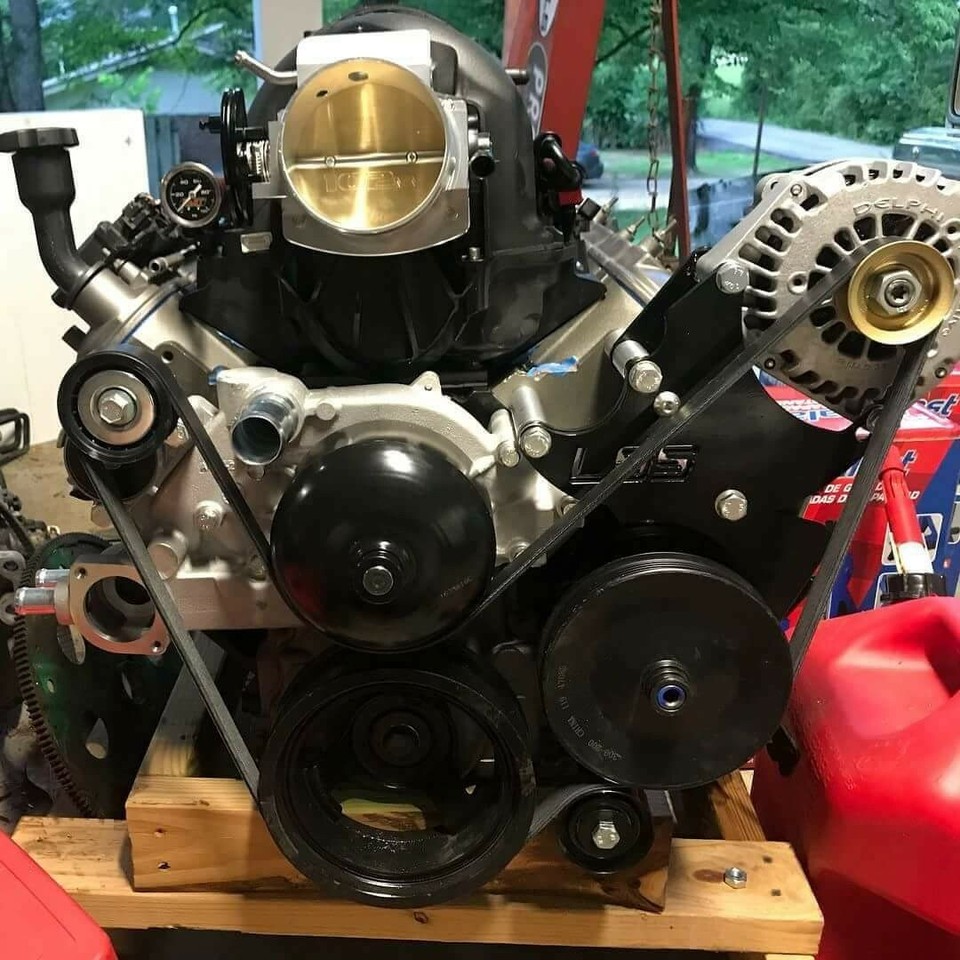 LS engine swap accessory relocation Bracket Kit. | eBay