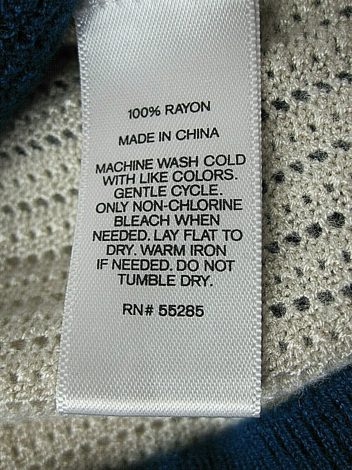 Express Blue White Striped Half Sleeve Rayon Sweater Top M [ 40in Bust ...