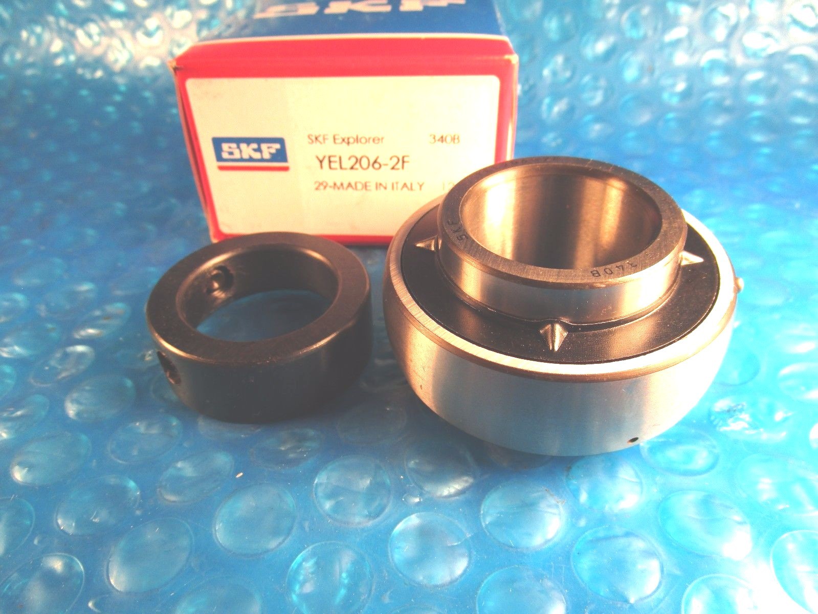 SKF YEL206-2F Ball Bearing Insert w Collar, 30mm x 62mm (GE30KRRB ...