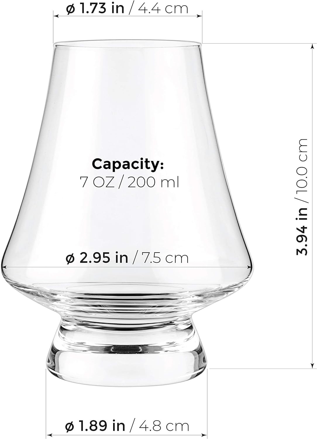 - Bourbon Whisky Crystal Tasting Glass Snifter, Set of 4 - Classic ...