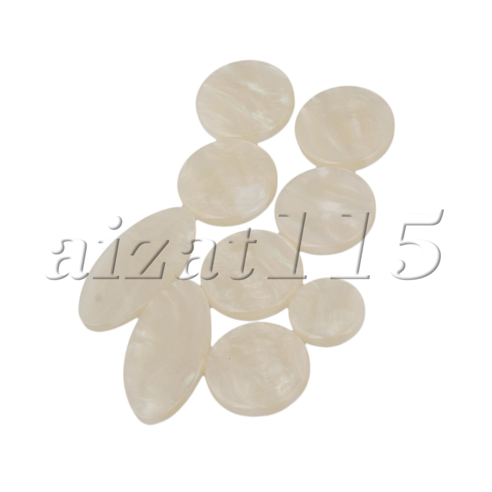 Saxophone Pearls Snap-fastener Pearl Key Buttons Set of 9 for Saxophone ...