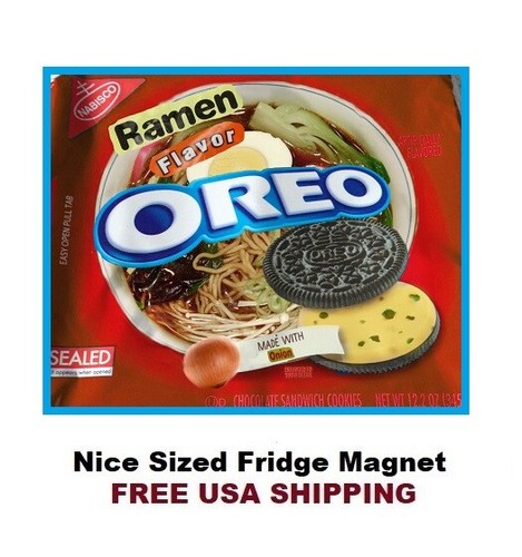 662 - Funny Ramen Flavored Oreo Cookies Meme Fridge Refrigerator Magnet ...