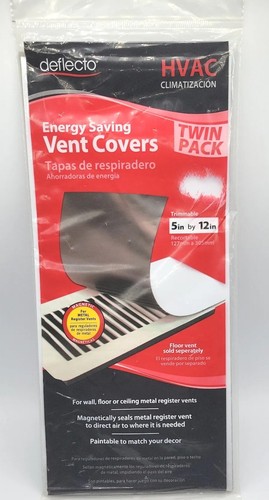 Vent Covers. Twin Pack. Energy Saving. Magnetic 5" x 12" White. Factory ...
