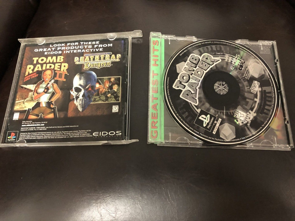 TOMB RAIDER PLAYSTATION 1 PS1 PLAY STATION GREATEST HITS COMPLETE NES ...