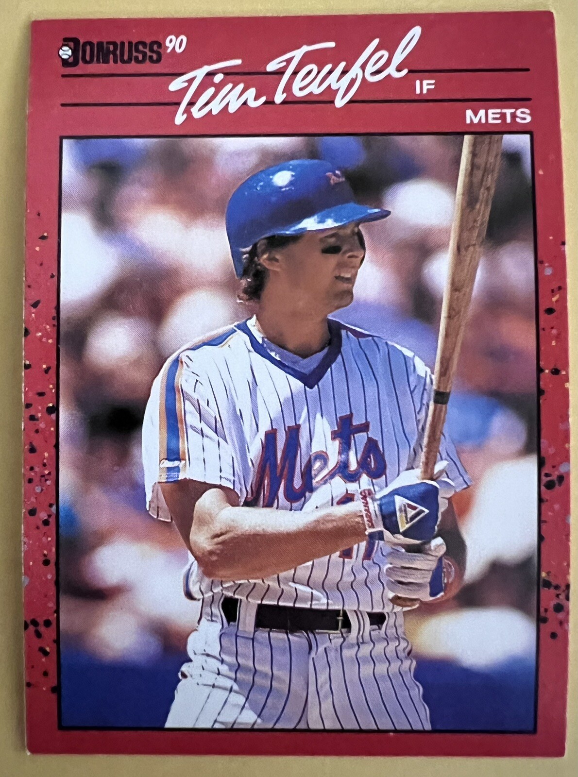 1990 Donruss Tim Teufel #618 New York Mets MLB Trading Card No dot card ...