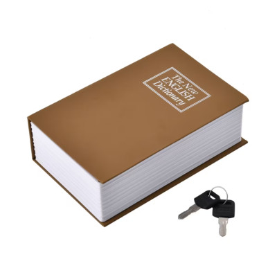 Locking Book Safe Secret Hidden Compartment Valuables Storage Stash ...